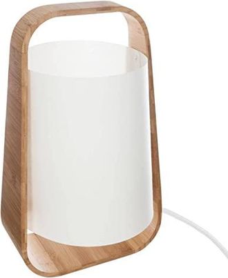 Atmosphera Atmosphera - Lampe Rex - bambou et blanc H35 cm