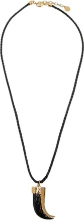 Roberto Cavalli Collier Corne - Femme - Accessoires - Noir - Taille: ONE Size