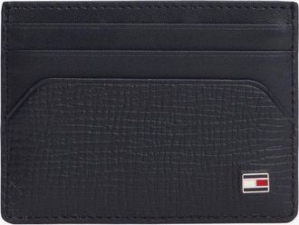 Tommy Hilfiger Porte-cartes en cuir de vache grain&eacute;