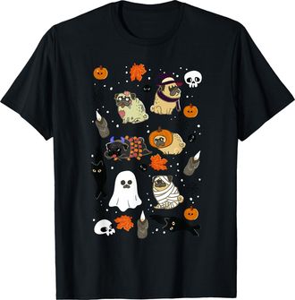 Huebucket Halloween Pug T-Shirt