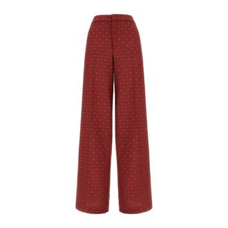 Etro Wollmischung Hose - - Trousers - Damen - Rot - XS