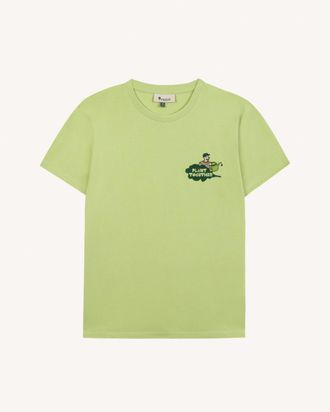 Faguo T-shirt vert anis coton - ARCY