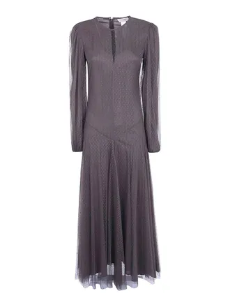 Twinset Robe Au Genou - Marron