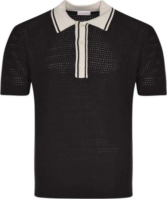 Paolo Pecora Homme, Pulls, Noir, Taille: M Maglia A Polo