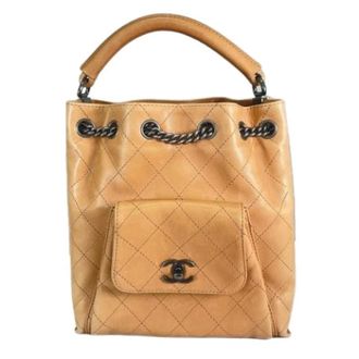 Chanel Sac seau vintage Pre-owned - Femme - Pre-owned - Beige - Taille: ONE Size