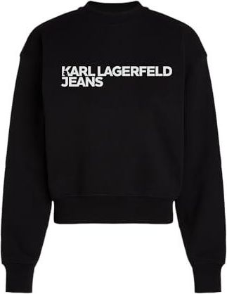 Karl Lagerfeld Klj Reg Essential Logo Sweat Femme Maillot de survêtement, Noir, XL
