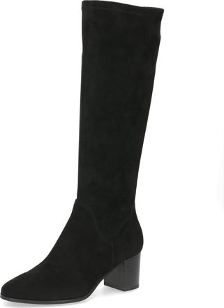 Caprice Caprice Damen Stiefel mit Blockabsatz Vegan, Schwarz (Black Stretch), 36.5 EU