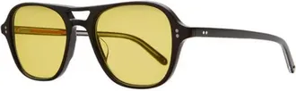Garrett Leight DOCSUNBIOBKSFDES Sunglasses - Yellow