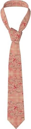 Generic Cravate DAffaires Fleurs En Forme De Coeur Rouge Fine Tie Confortable Cravates Homme Pour Mariage Affaires F&ecirc;te