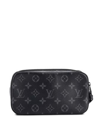 Louis Vuitton Pochette Volga Monogram Eclipse Canvas clutch bag - Noir