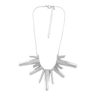 Dansk Copenhagen Kurze Statement-Halskette mit W&uuml;rfel-Anh&auml;nger - - Accessories - Damen - Grau - ONE SIZE