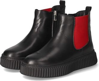 Andrea Conti 0068018/1794 Bottes à enfiler en cuir lisse pour femme Noir, Noir, 36 EU