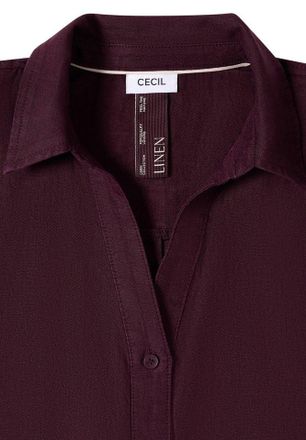 Cecil Klassische Bluse Dropped Shoulder Bluse aus Leinen
