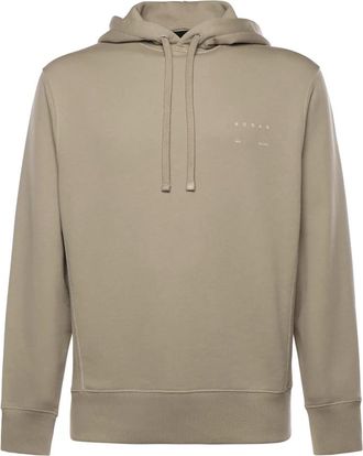 Hogan Homme, Sweatshirts et sweats &agrave; capuche, Beige, Taille: L SweaT-shirt &agrave; capuche en coton