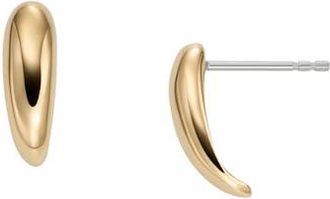 Skagen Clous doreilles Anja Pebble en acier inoxydable doré, pour femme, SKJ1857710