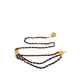 Chanel Ceinture cha&icirc;ne multi-rangs Pre-owned - Femme - Pre-owned - Noir - Taille: ONE Size