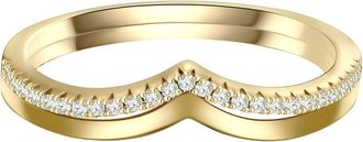 Glanzst&uuml;cke M&uuml;nchen Ring - Sterling Silber Ring Zirkonia - Gr. 48 - in Gold - f&uuml;r Damen