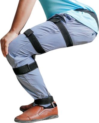 Generico Verstellbarer Stuhl: Unsichtbarer Sitz f&uuml;r Erwachsene, klappbarer menschlicher Exoskelettstuhl, leichter Sitz aus Edelstahl f&uuml;r den Au&szlig;enbereich, Frei