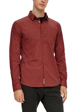 s.Oliver Slim: Hemd aus Baumwollstretch