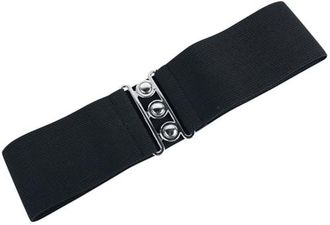 Hell Bunny Retro Femme Ceinture noir M-L 65% Polyester, 35% Élasthanne