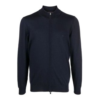 HUGO BOSS Homme, Pulls, Bleu, Taille: S Cardigan Zipp&eacute; Bleu