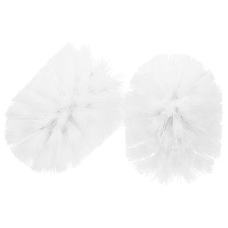 Soimiss Toilettenb&uuml;rsten Ersatzk&ouml;pfe 2 St&uuml;ck Pack Wei&szlig; Kunststoff Ersatz f&uuml;r Standard Wc B&uuml;rsten mit Robusten Borsten f&uuml;r Haushalt und Sanit&auml;rbereich