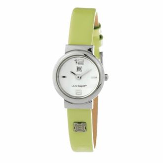 Laura Biagiotti Femme, Accessoires, Gris, Taille: ONE Size Montre Femme &Eacute;l&eacute;gante Quartz Argent Cuir