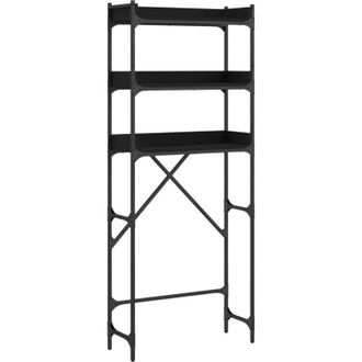 vidaXL Waschmaschinenregal Schwarz 67x25x163 cm Holzwerkstoff Vidaxl