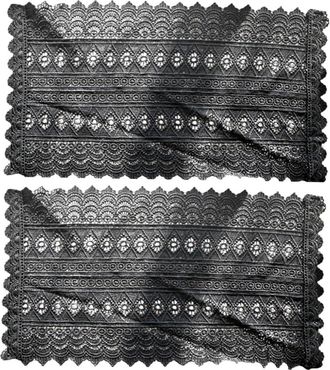 Lurrose 2 St&uuml;ck Tischset Franz&ouml;sische Spitze 25x40cm Landhausstil Platzset f&uuml;r Festessen Hochzeitsdeko