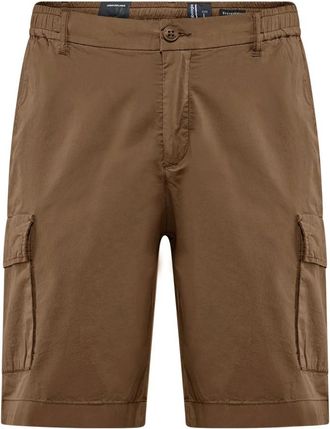 Bomboogie Homme, Shorts, Brun, Taille: 2XL Cargo Bermuda en Popeline de Coton