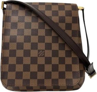 Louis Vuitton Sac bandouli&egrave;re vintage Damier Canvas Pre-owned - Femme - Pre-owned - Brun - Taille: ONE Size