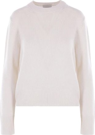 Allude Kaschmirpullover mit rundem Ausschnitt - Weiß