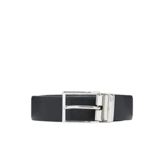 Emporio Armani Wendeg&uuml;rtel aus Saffiano-Leder - - Accessories - Herren - Schwarzk - ONE SIZE