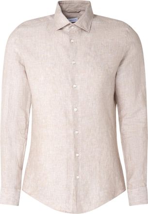 Seidensticker Herren Business-Hemd - Slim Fit - Soft - Kent-Kragen - Langarm - 100% Leinen