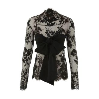 Zimmermann Schwarzes Spitzen Schleifen Bodice Illustration - - Blouses & Shirts - Damen - Schwarzk - S