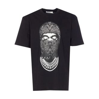 Ih Nom Uh Nit Paisley Mask Front T-Shirt - - Tops - Herren - Schwarzk - 2XL