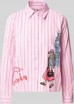 Milano Regular Fit Bluse mit Motiv-Print
