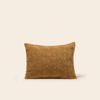 Madura Housse De Coussin Solaya Bronze dor&eacute; - JAUNE