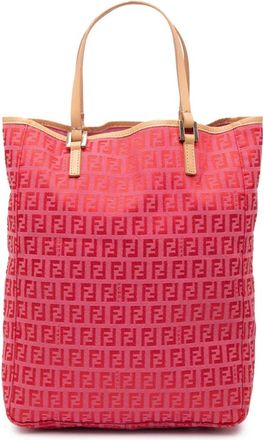 Fendi sac porté épaule à motif Zucchino (2000-2025) - Rose