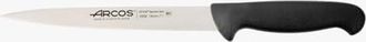 Arcos Filetiermesser mit Nitrum Edelstahlklinge 190 mm - Scharfes Messer f&uuml;r Fleisch und Fisch - Ergonomischer Griff aus Polypropylen - Schwarz, Serie 2900