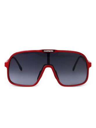 Carrera Sonnenbrille mit Shield-Gestell - Rot