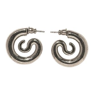 Panconesi Serpent Hoops Extra Small - - Accessories - Damen - Grau - ONE SIZE