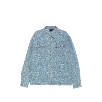 Daily Paper Clothing Jacquard-pattern Denim Shirt