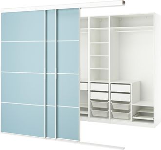 IKEA SKYTTA / PAX Kleiderschrank+Schiebetüren begehb