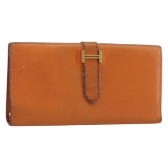 Herm&egrave;s Pre-owned Vintage Long Wallet - - Pre-owned - Damen - Orange - ONE SIZE