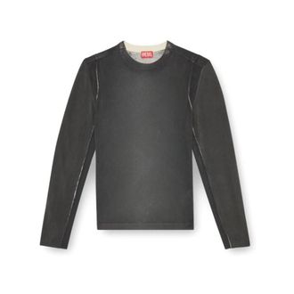 Diesel K-Denim-Round Cardigan f&uuml;r M&auml;nner - - Knitwear - Herren - Gr&uuml;n - XL