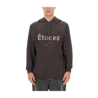 &Eacute;tudes Studio Homme, Sweatshirts et sweats &agrave; capuche, Brun, Taille: M SweaT-shirt avec logo pour homme