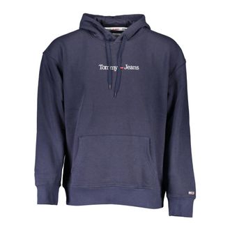 Tommy Hilfiger Blaue Kapuzenpullover mit Stickerei und Logo - - Sweatshirts & Hoodies - Herren - Blau - XL