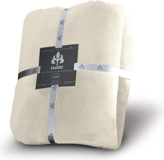 Irisette 8900 - 80 Castel Uni Kuscheldecke / 150 x 200 cm, natur