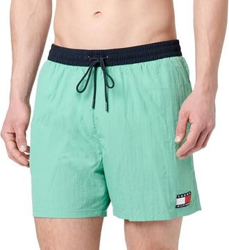 Tommy Hilfiger Slip de Bain Homme Medium Drawstring avec Cordon de Serrage, Vert (Fort Green), XL